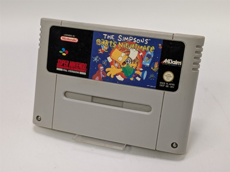 The Simpsons Barts Nightmare Super Nintendo | 020700388361 | Cash ...