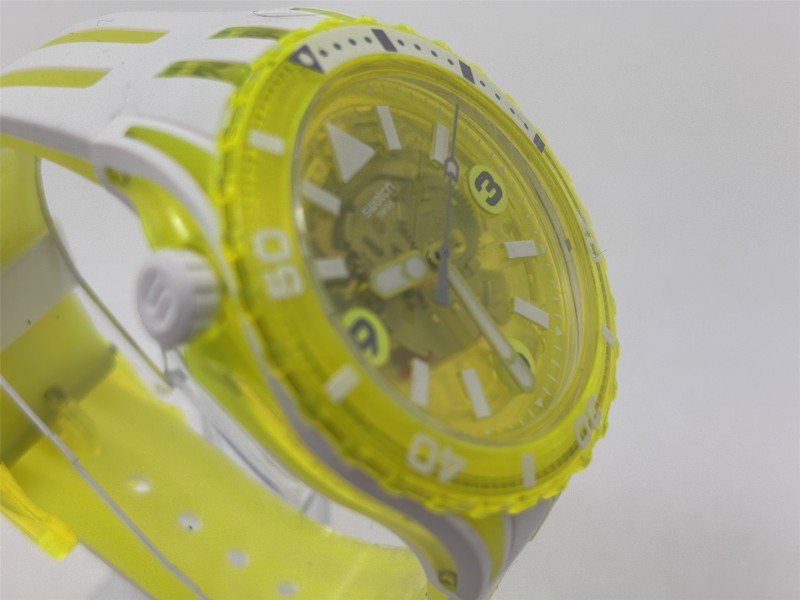 Swatch Watch Mens Scubaqua Egg Yolk Sscu09j100 | 015700295466 | Cash ...