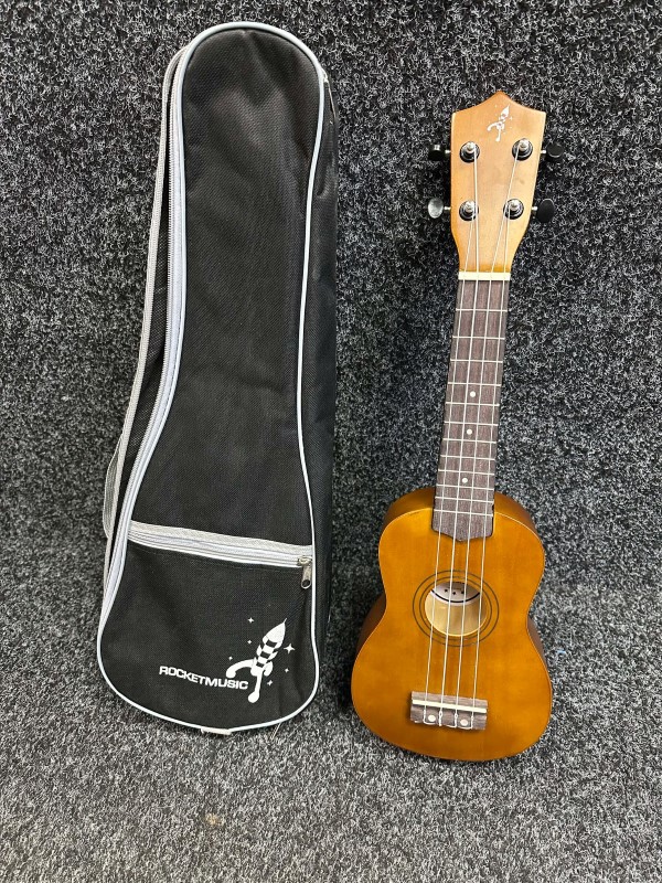 Ukulele Rocket Music Ukulele With Case | 030400218827 | Cash Converters