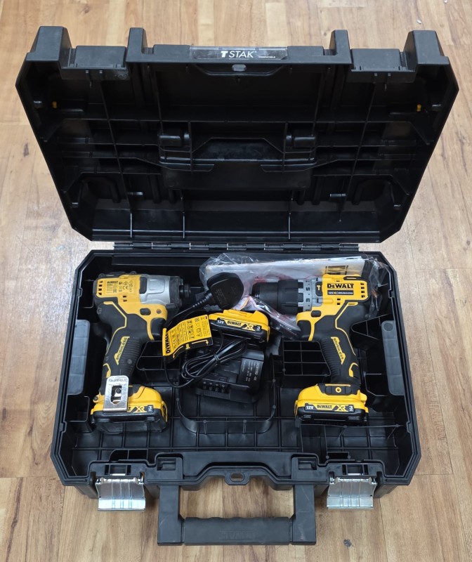 Drill Dck2111l2t Impact Driver + Combi Drill 3X3.0Ah Batteries ...