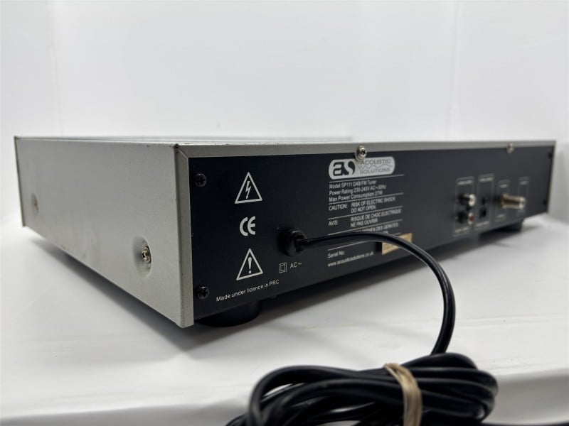 Acoustic Solutions Sp111 - Dab Tuner Sp111 - Dab Tuner Silver ...