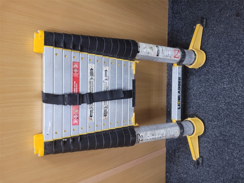 Lion Ladder Extendable Ladder Grey | 021600156632 | Cash Converters