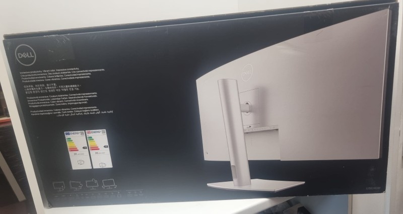 Dell U3821dw 38" Ultrawide Curved Usb-C Led Monitor Silver ...