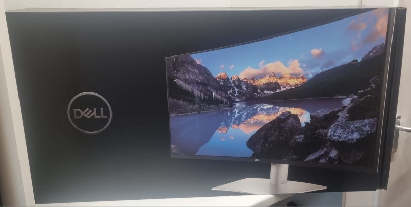 Dell U3821dw 38" Ultrawide Curved Usb-C Led Monitor Silver ...