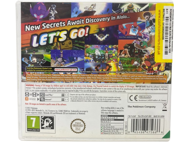 Pokemon Ultra Sun Nintendo 3DS | 041300254309 | Cash Converters