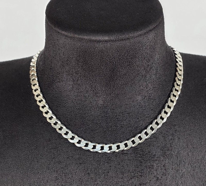 Silver Silver Chunky Curb Chain Chain 51.5cm 31.05G | 038700349477 ...