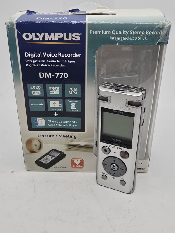 Olympus Dm‑770 Digital Voice Recorder Black | 030700178093 | Cash ...