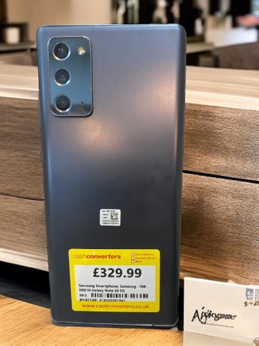 Samsung Galaxy Note 20 5G Sm-N981b 256GB Blue | 018200281947 | Cash ...