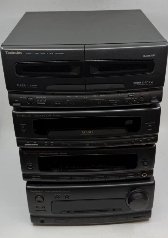 Technics Ch550 Hi Fi System Matching 3 Way Technics Black ...
