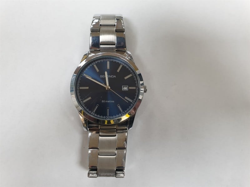 Sekonda Watch Mens Aylor Men's Watch | Silver Case & Stainless Steel ...