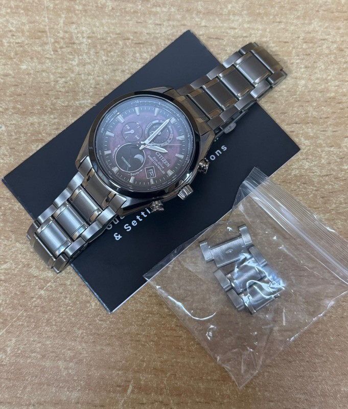 Citizen Eco-Drive Tsuki-Yomi' Radio-Controlled Moonphase Watch By1018 ...