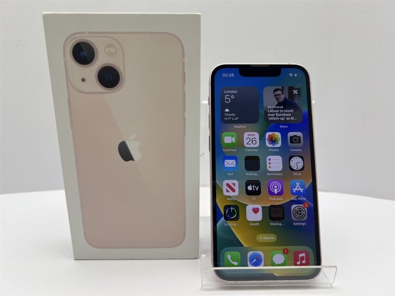 Apple iPhone 13 Mini B Grade 89% Bh 128GB Pink | 019000198617 | Cash ...