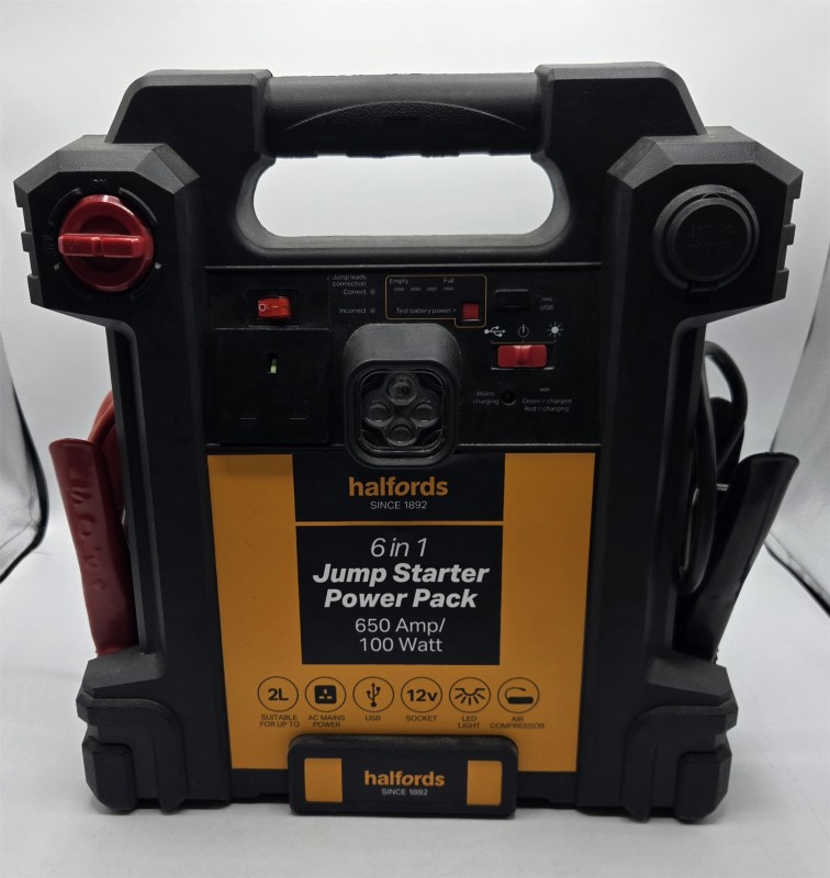 Halfords 6 In 1 Jump Starter Power Pack Orange | 044600120224 | Cash ...