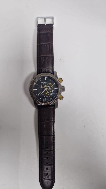 Burberry Watch Mens Sport Chronograph Men's Watch Black Bu7701 Swiss ...