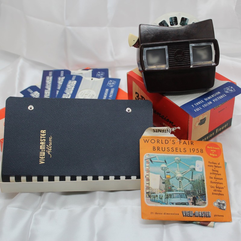 View-Master Model E 1950S 3D Dimension Viewer With Discs And Album ...