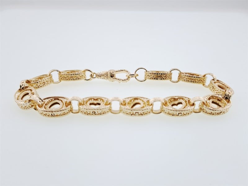 9ct Spinning Hearts Yellow Gold Bracelet 20G | 030100264586 | Cash ...