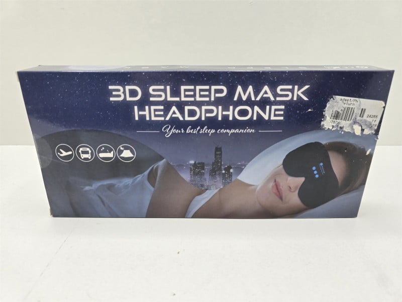 3D Sleep Mask Headphone Black | 020400228013 | Cash Converters