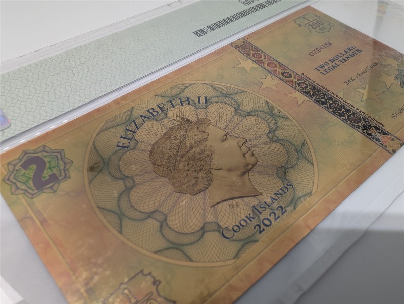 Cook Islands, 2 Dollars 2022 - Pmg Graded 1/200Oz .999 Gold Gold ...