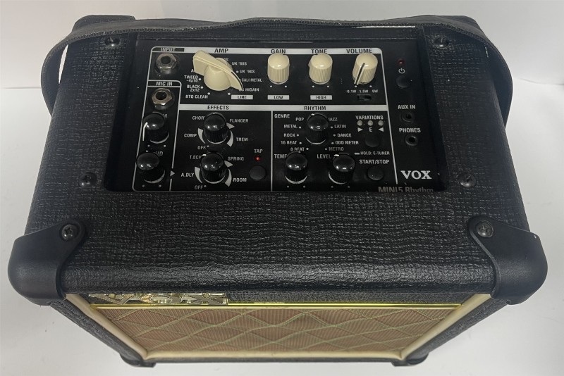 Vox Mini5 Rhythm 5W Guitar Amp Amplifier With Rhythm Drum Machine Black ...
