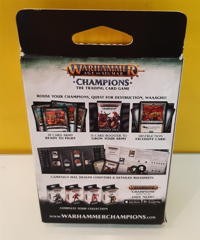 Warhammer Age Of Sigmar Champions Campaign Deck Black | 027200148734 ...