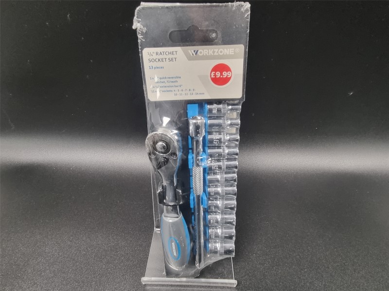 Workzone 1/4" Ratchet Socket Set Orange | 059600000271 | Cash Converters