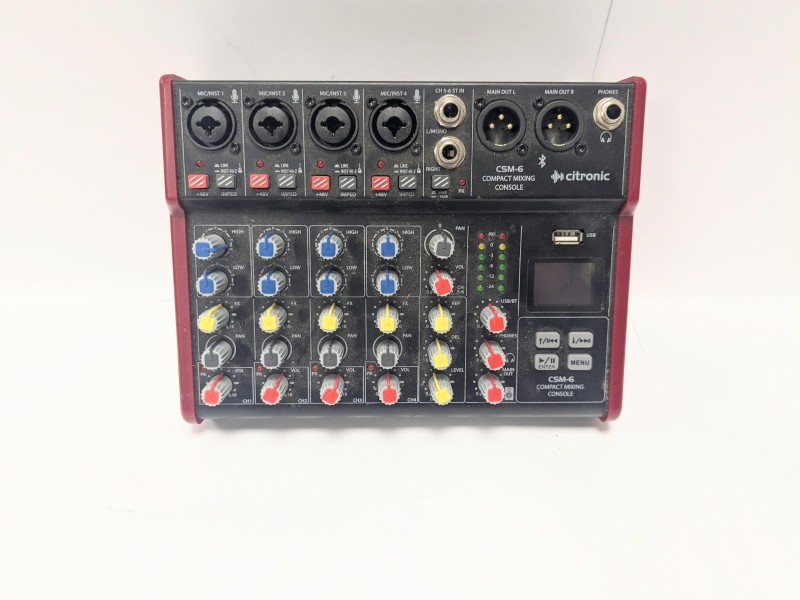 Citronic Csm-6 Compact Mixing Console | 050000128489 | Cash Converters