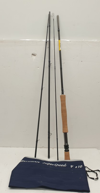 Michigan Superspeed 9 Foot #10 4 Piece Fly Fishing Rod Black ...