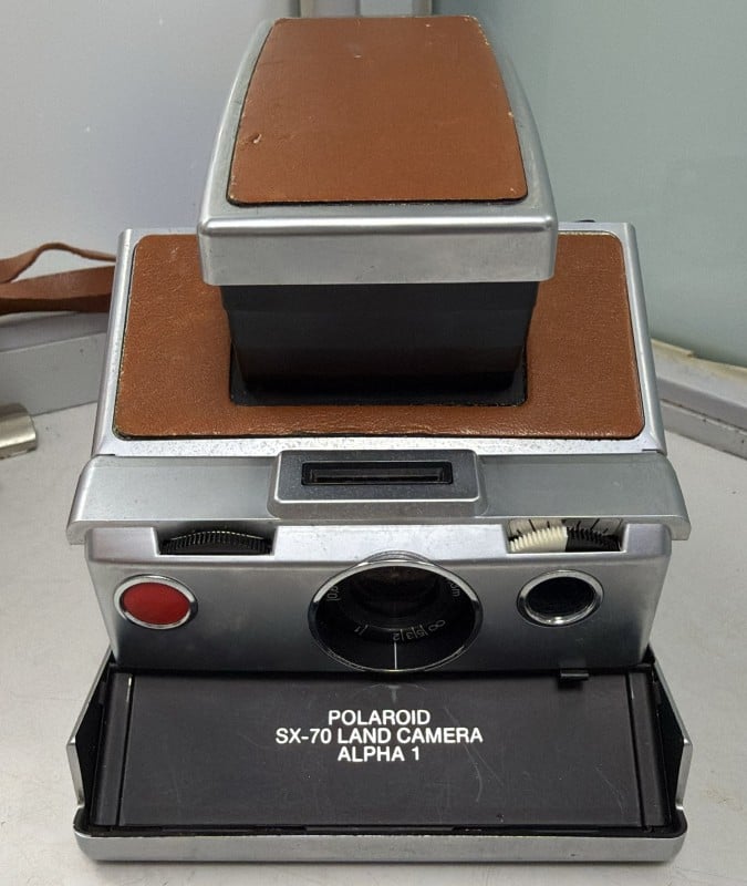 Polaroid, Instant Film Camera Vintage 70S Original Vintage Skin - Brown ...