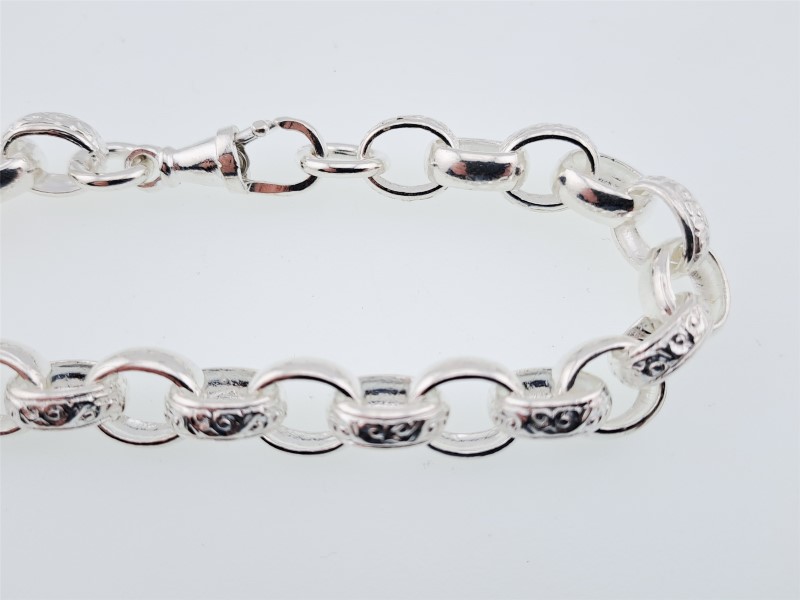 Chunky Belcher Link Silver Bracelet 19.1G | 030100265047 | Cash Converters
