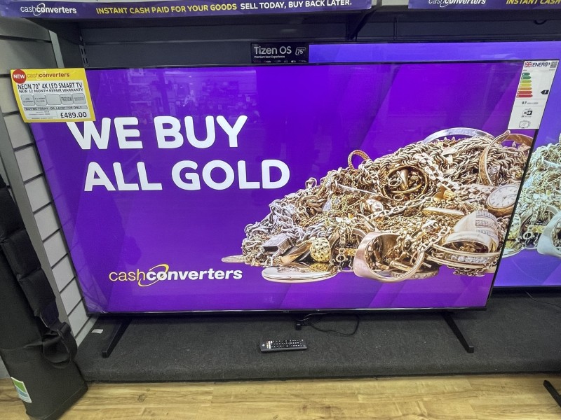 Neon 70” 4K Smart TV. Brand New! Black | 033300410856 | Cash Converters