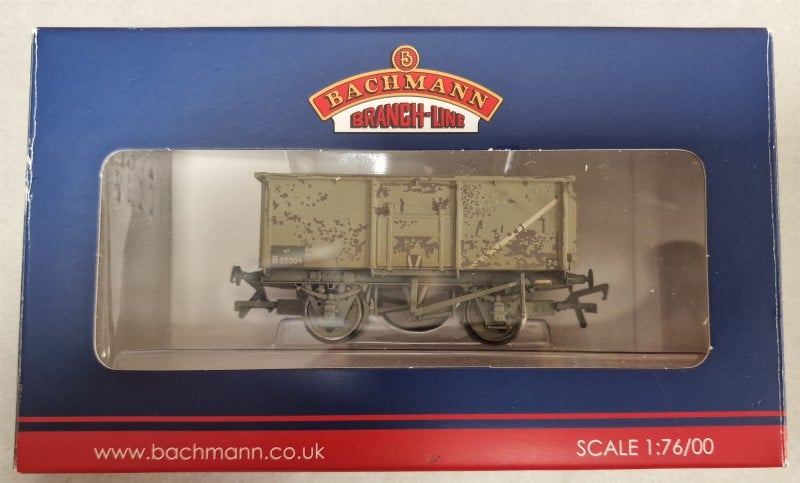 Bachmann Branch-Line 37-253B 16T Mineral Wagon Br Grey (Weathered ...