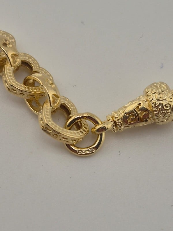 9ct Heart Link Belcher / Bracelet 11.4G | 030100264581 | Cash Converters