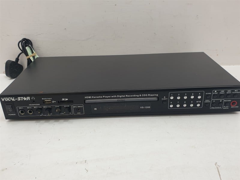 Vocal-Star Multi Format Karaoke Recording Player Black | 027600119107 ...