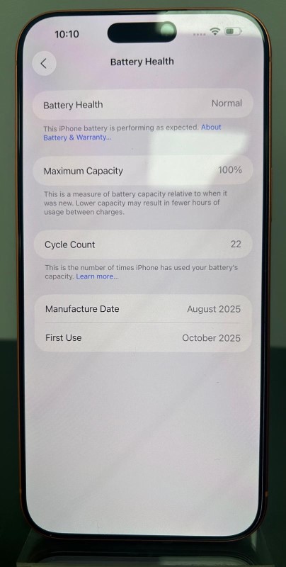 Apple Apple iPhone 17 Pro Max 256GB 100%Bh Unlocked 256GB Orange ...