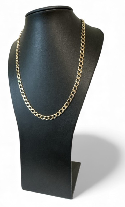 9ct Yellow Gold Curb Neck Chain 48cm 24.2G | 058100028172 | Cash Converters