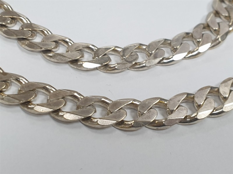 Silver Heavy Curb Chain 18 Inch Necklace 94.4G | 044200060778 | Cash ...