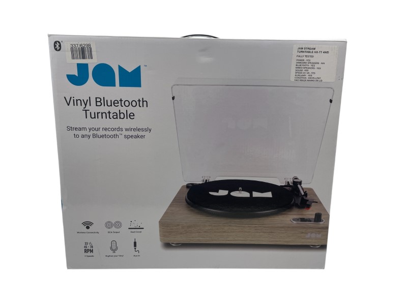 Jam Bluetooth Turntable Need External Speaker Brown | 020400225587 ...