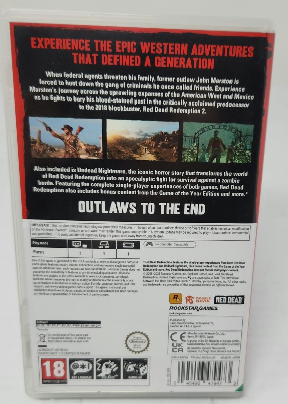 Red Dead Redemption Nintendo Switch | 059300009760 | Cash Converters