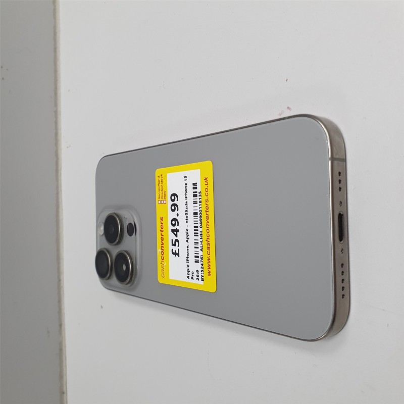Apple iPhone 15 Pro Ntv53zda 256GB Grey | 046900118135 | Cash Converters