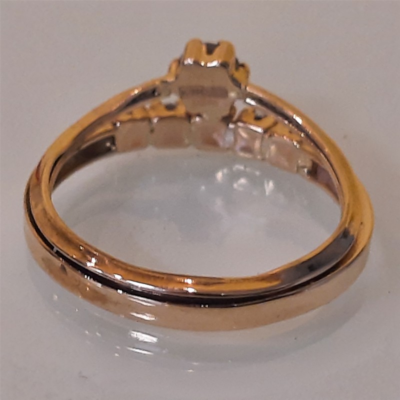 14ct 14Ct Cz Double Band Ring Yellow Gold Ring Size M | 020700385845 ...