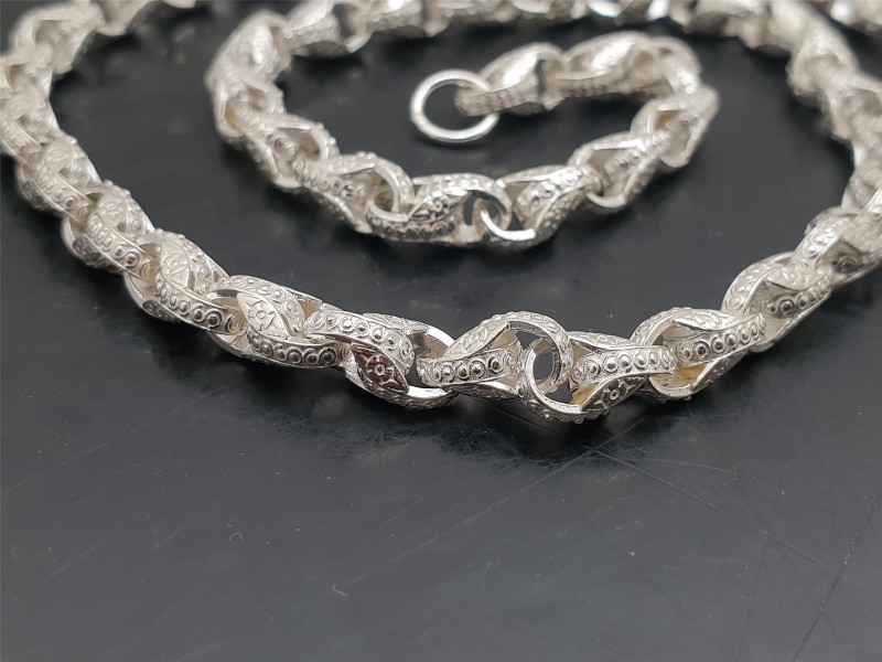 Silver **Brand New** 18" Tulip Link Chain Chain 28.1G | 055400040081 ...