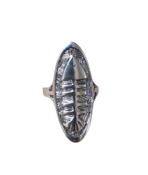 Fishbone Silver Ring Silver Ladies Ring Size M | 015600275846 | Cash ...