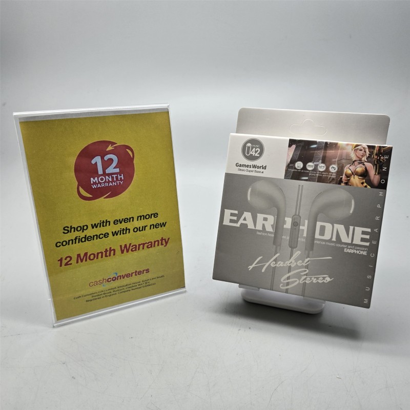 Games World Headset Stereo U42/U41 Grey | 049600116641 | Cash Converters