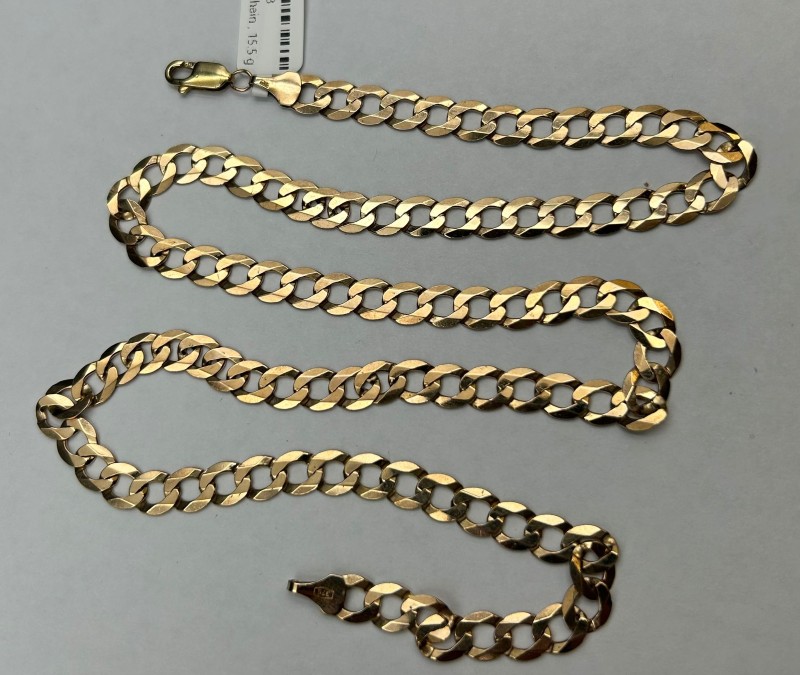 9Ct 21.5" Curb Chain Chain 15.5G | 018300262498 | Cash Converters