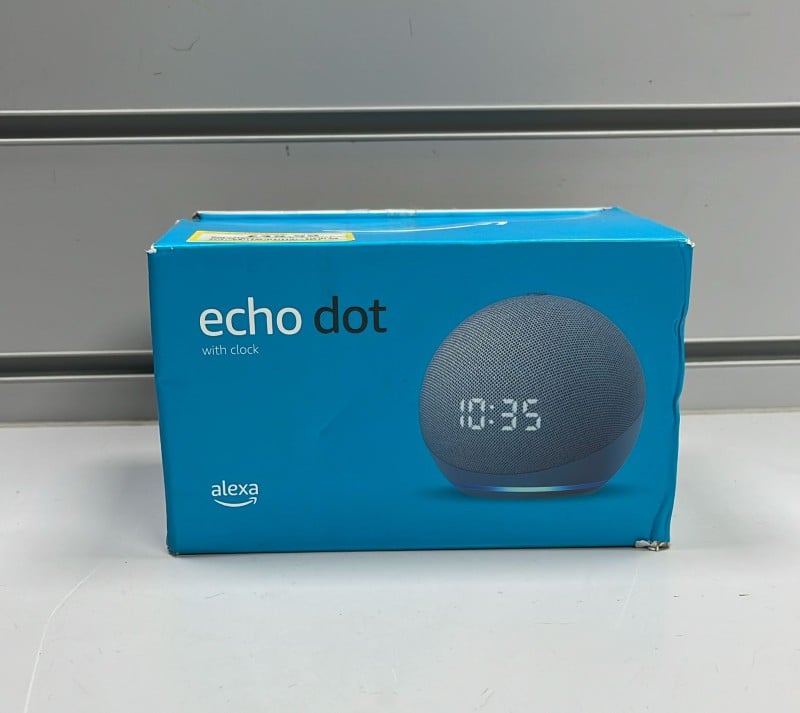 Amazon Echo Dot With Clock B7w644 Blue | 045800076947 | Cash Converters