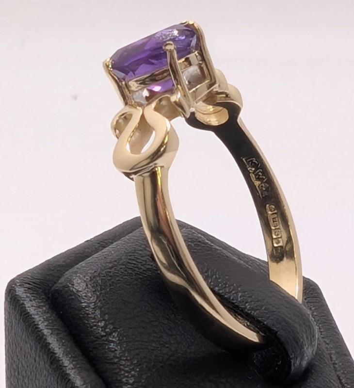 Light Purple Stone Ring Size N | 030100265802 | Cash Converters