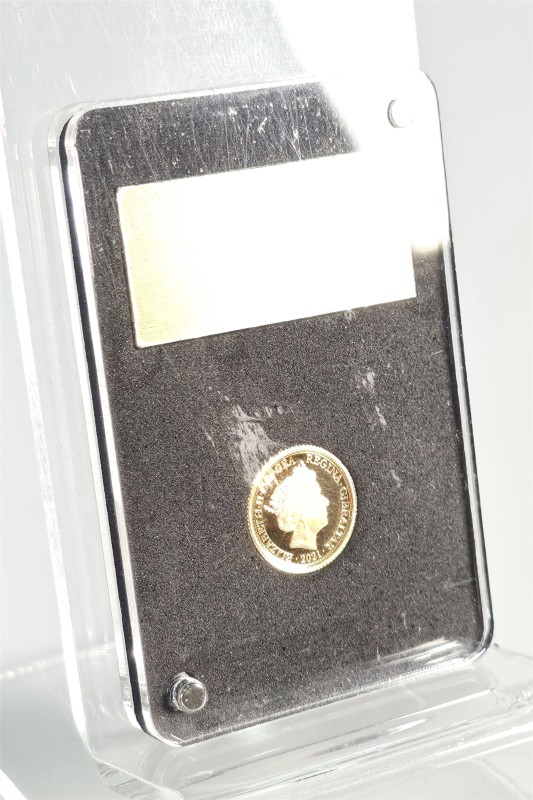 2022 Gibraltar Gold Proof Quarter Sovereign Coin Yellow Gold Gold Coin ...
