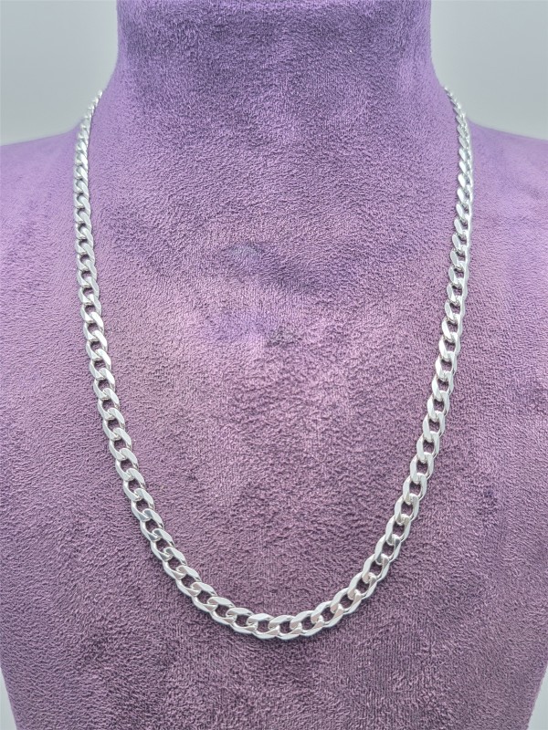 Silver 23" Curb Chain 58.5cm 24G | 057000056432 | Cash Converters