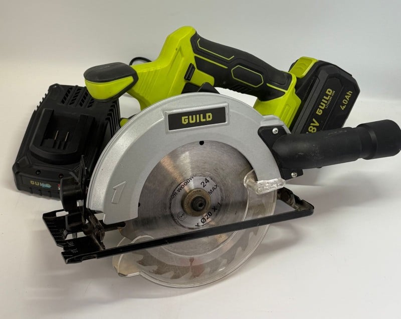 Guild Gclcs18 18V Cordless Circular Saw With 4.Ah Battery & Charger ...