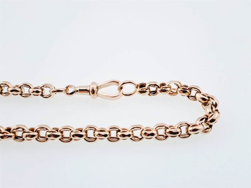 9ct Faceted Belcher Link Bracelet 11.2G | 030100264533 | Cash Converters